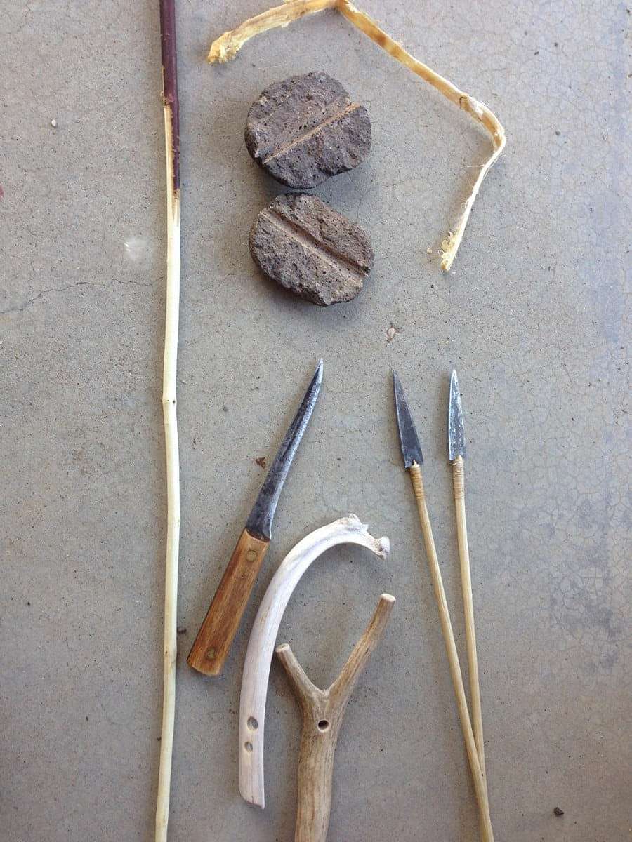 powhatan tools and weapons