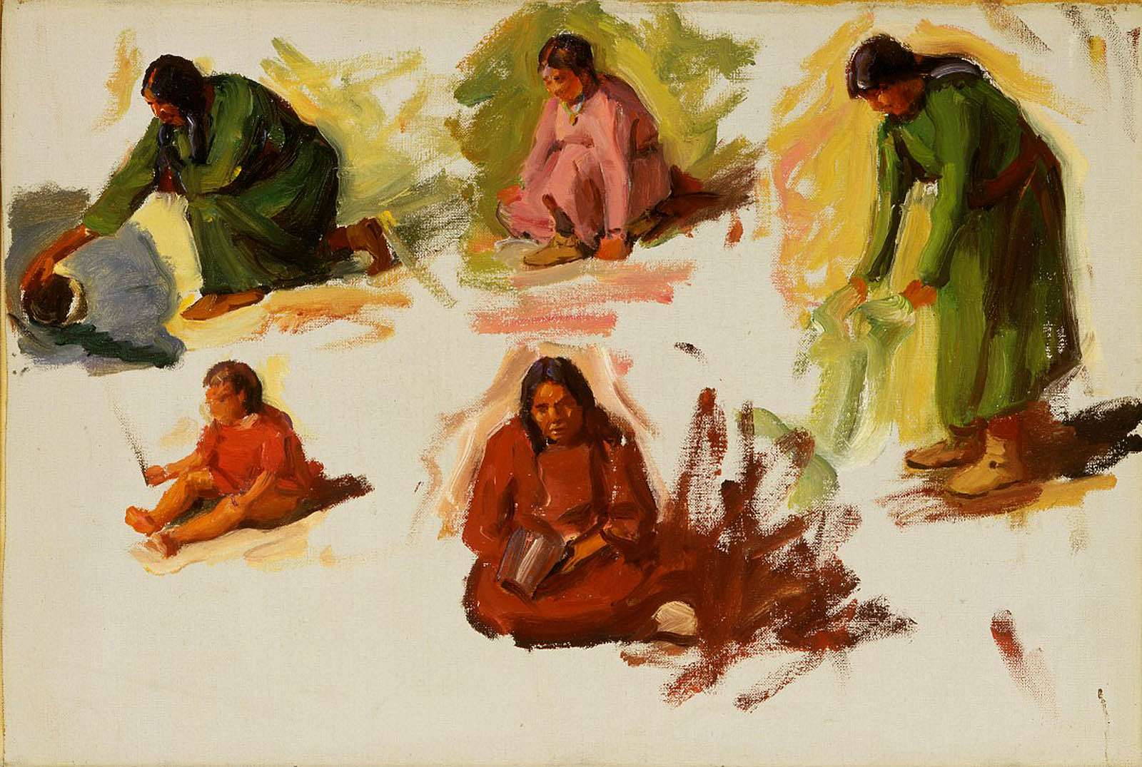 Crow Women - Joseph H. Henry Sharp Catalogue - Buffalo Bill Center of ...