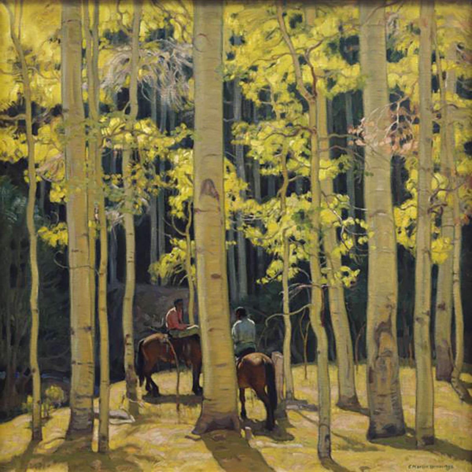 Road through Aspen Forest - Joseph H. Henry Sharp Catalogue - Buffalo ...