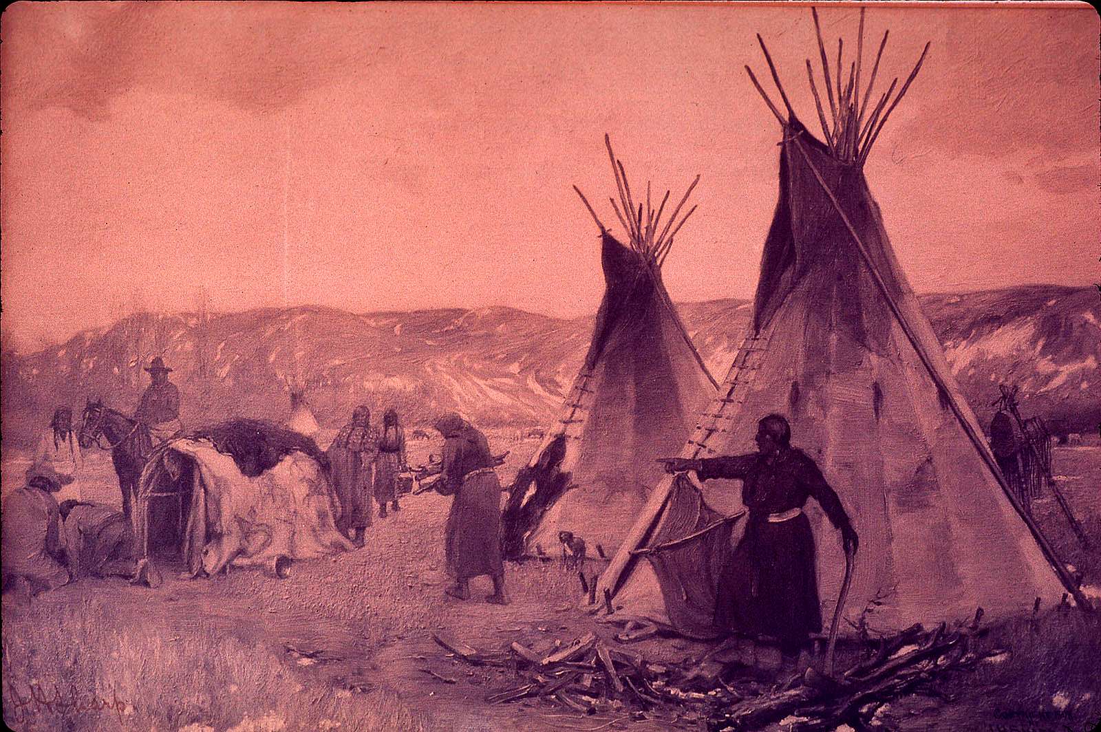 The Chief's Sweat Teepee; [The Sweat Lodge] - Joseph H. Henry Sharp ...