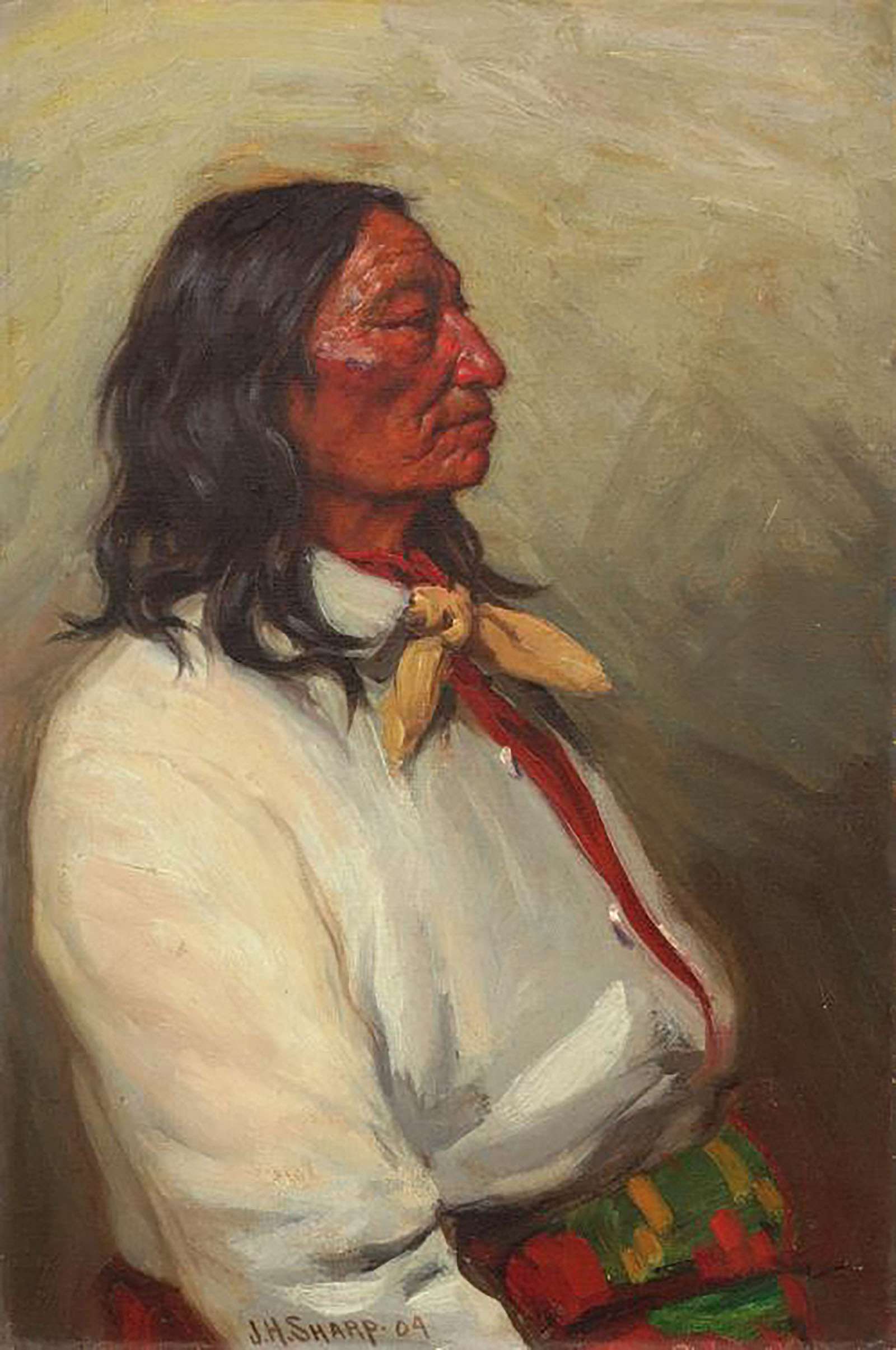Bull Thigh, Cheyenne; [Old Bull Thigh] - Joseph H. Henry Sharp ...