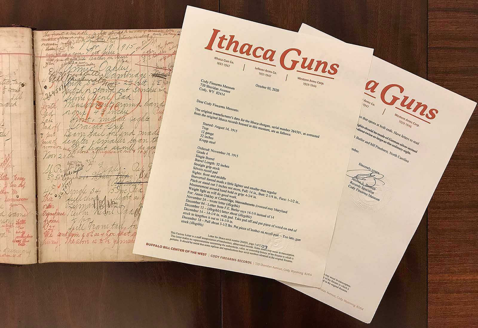 Cody Firearms Records Office adds Ithaca Gun Company records