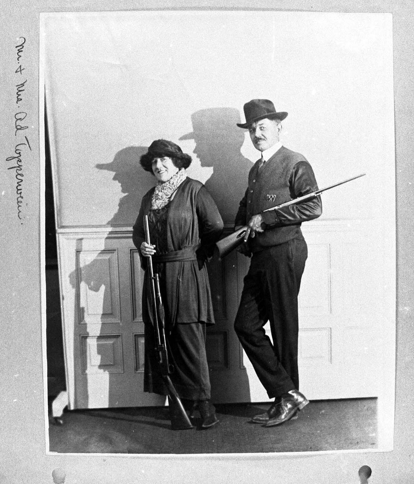 The Topperweins: a couple famed for their sharpshooting skills