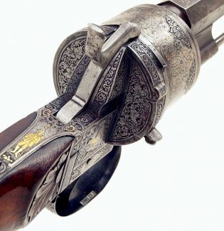 Treasures: Pinfire revolving rifle - Cody Firearms Museum