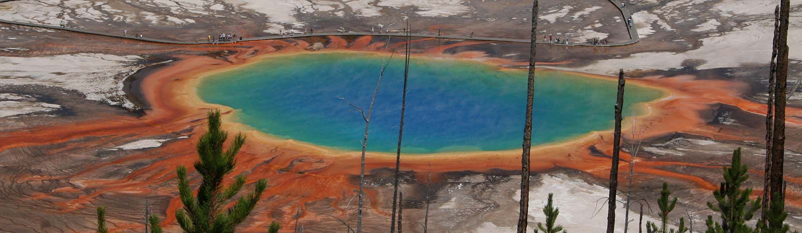 Geological features - Yellowstone supervolcano - Center of the West