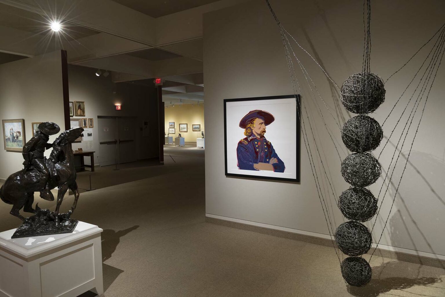 Andy Warhol print of General Custer-Whitney Western Art Museum