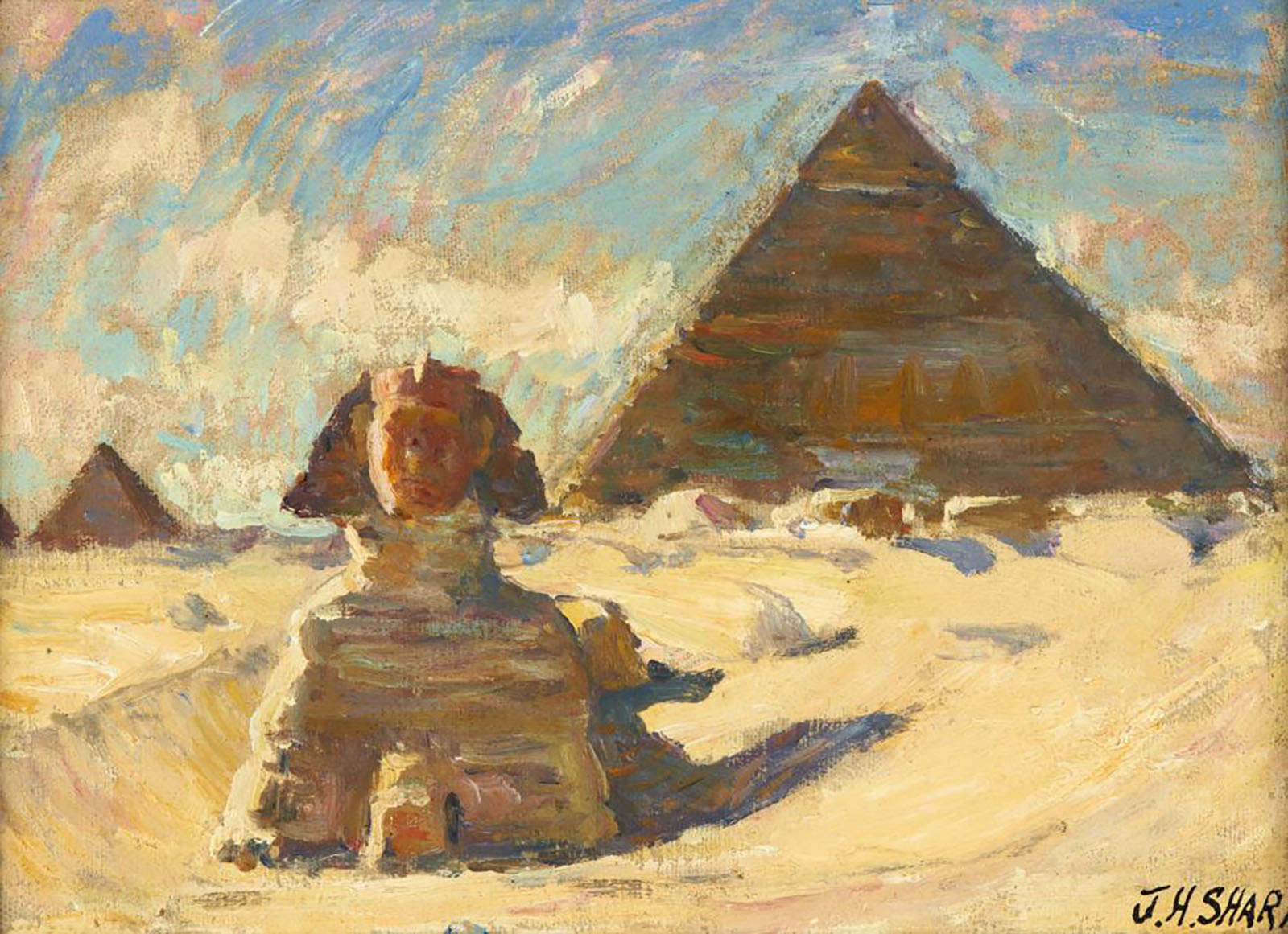 The Sphinx and the Pyramid of the Chiefs - Joseph H. Henry Sharp ...