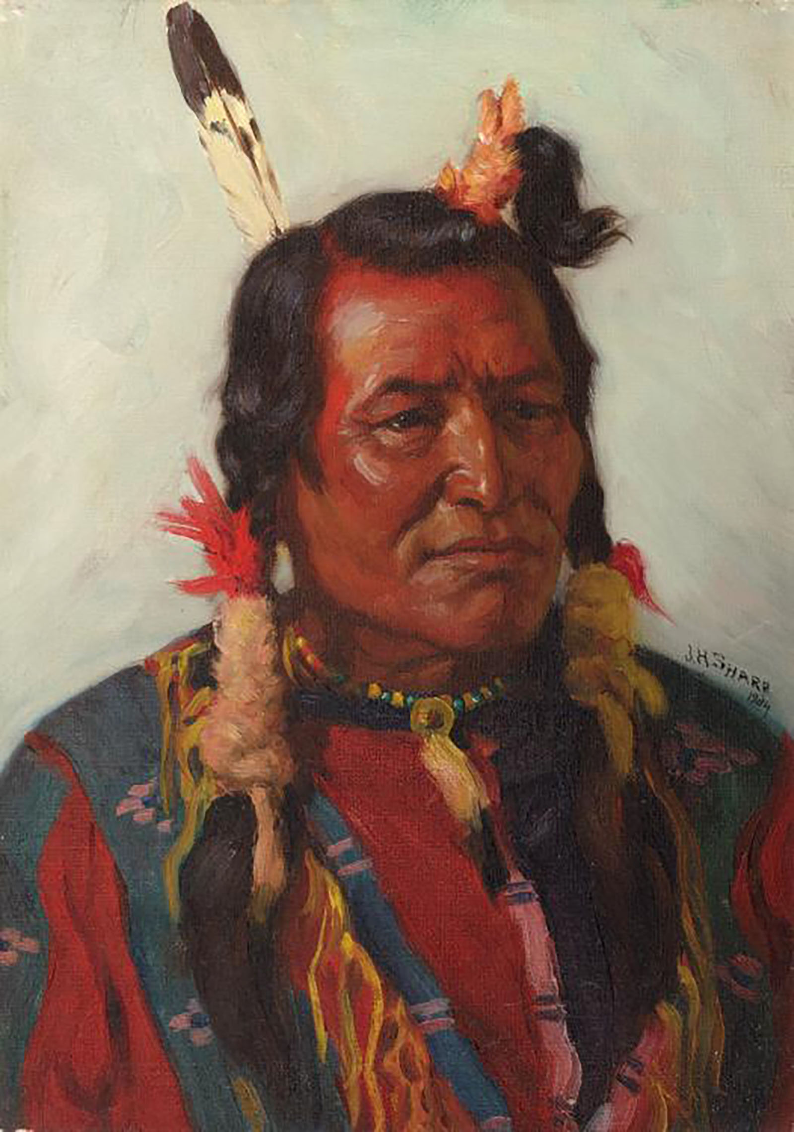 Bull Child, Blackfoot; [Chief Bull Child] - Joseph H. Henry Sharp ...